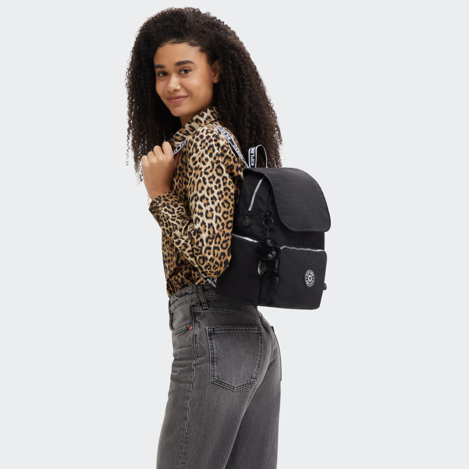 กระเป๋าเป้ รุ่น CITY ZIP S Glorious Silver – Kipling Thailand Official